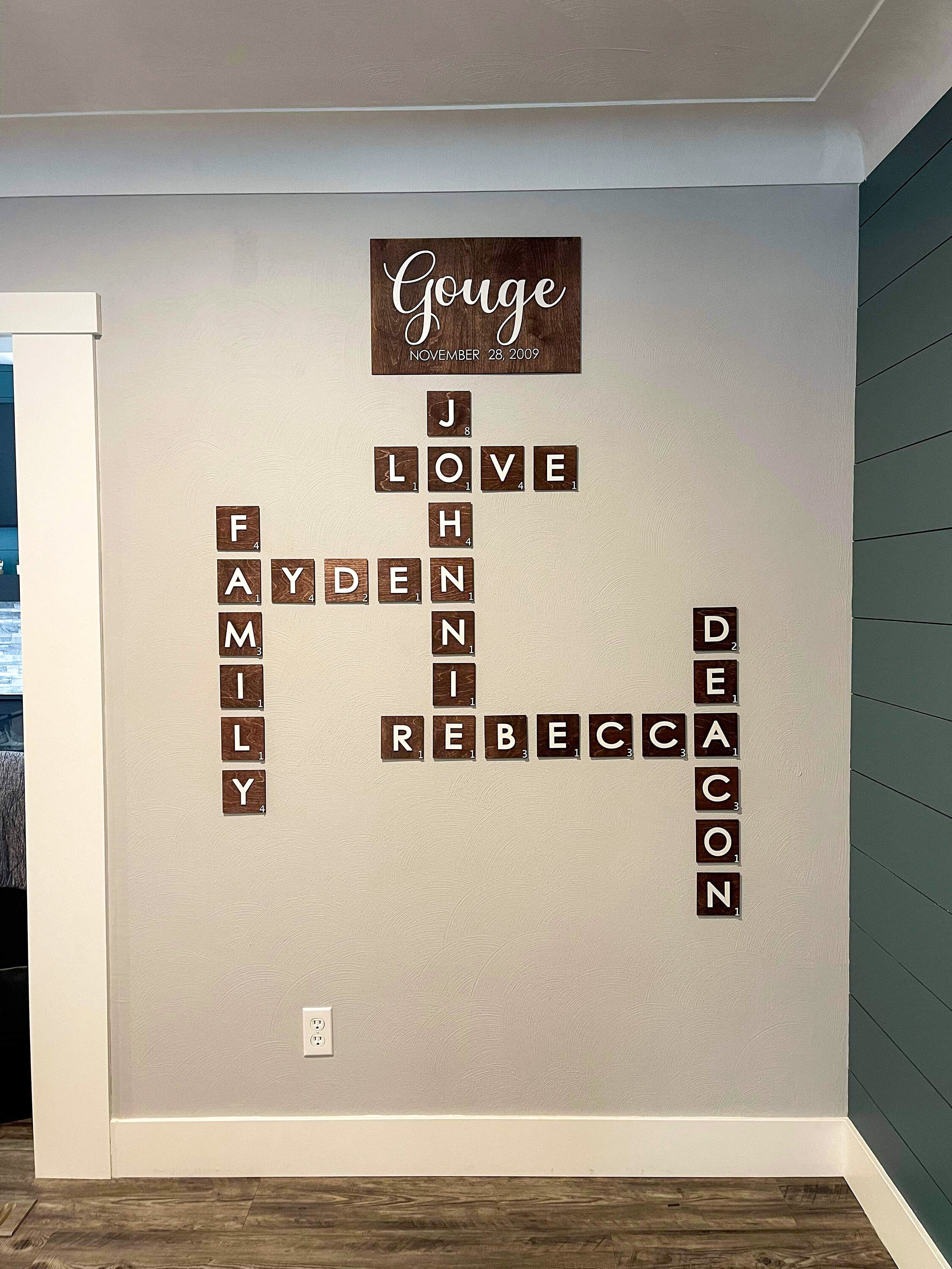 Laser Cut Family Scrabble Tiles, Real Wood - Etsy