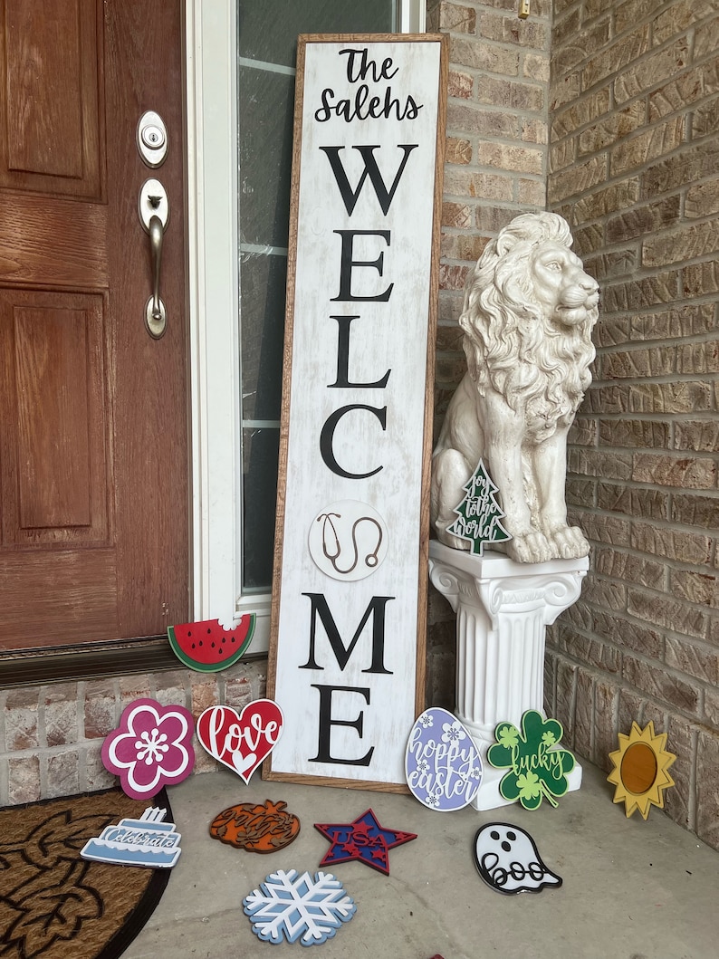 Large Interchangeable Welcome Sign - Etsy