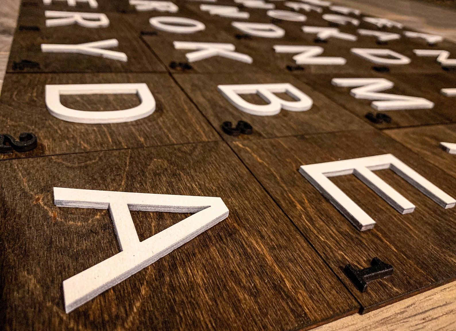 Laser Cut Family Scrabble Tiles, Real Wood - Etsy