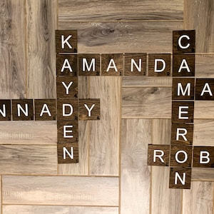 Laser Cut Family Scrabble Tiles, Real Wood - Etsy