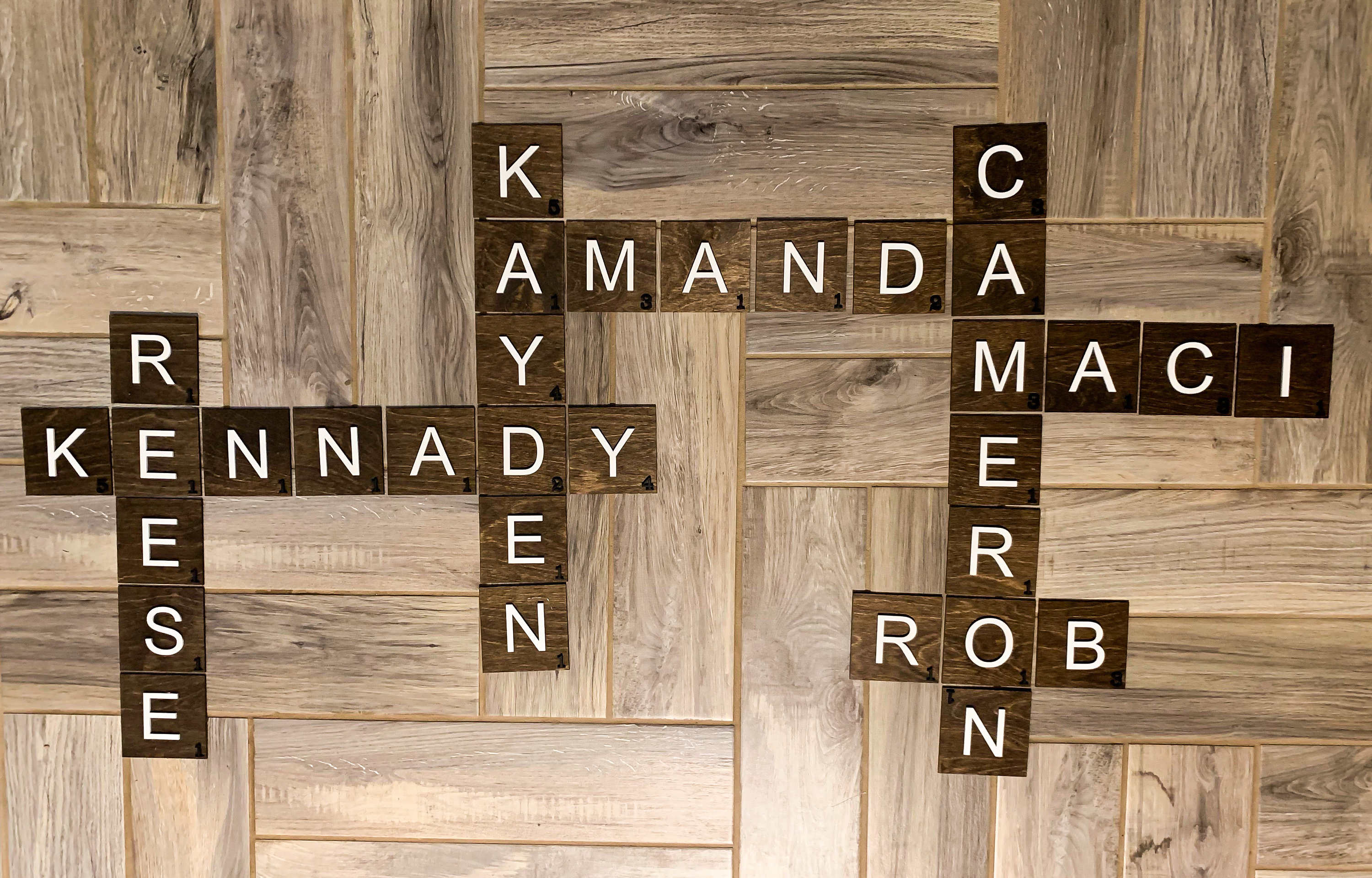 Laser Cut Family Scrabble Tiles, Real Wood - Etsy
