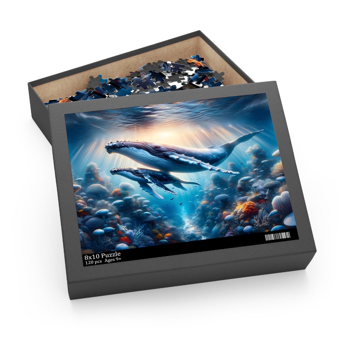 Ocean Odyssey Whale Puzzle (120, 252, 500-piece)| Puzzle Art | Best ...