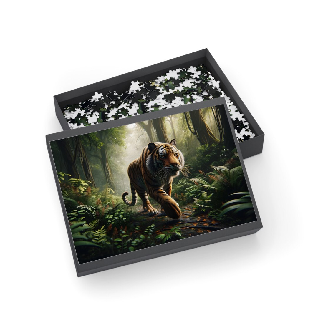 Majestic Tiger Puzzle 1000-piece Tiger Puzzle Jigsaw HD Puzzles - Etsy