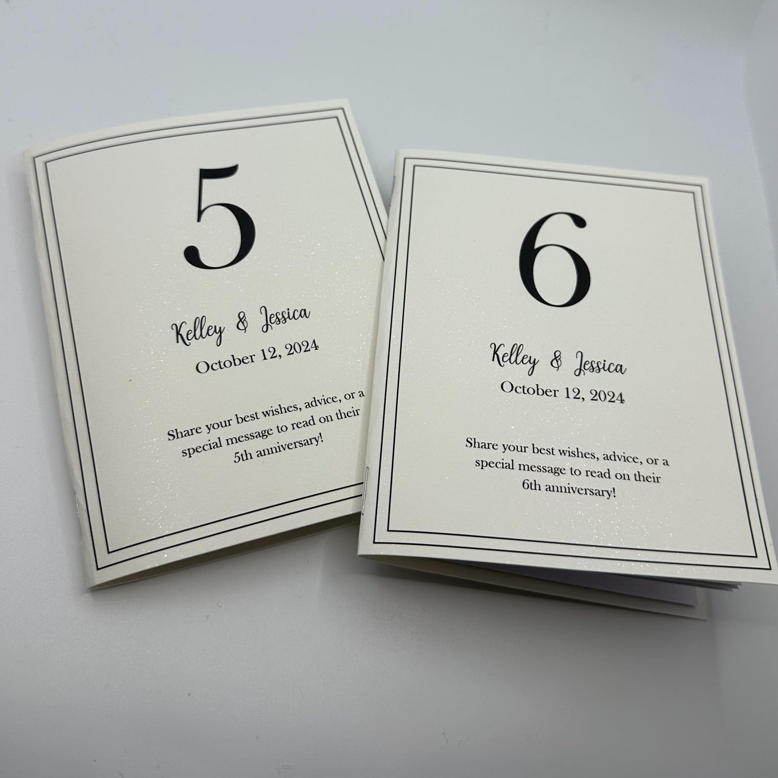 Personalized Table Booklet for Messages, Advice, & Wishes - Guest Book ...