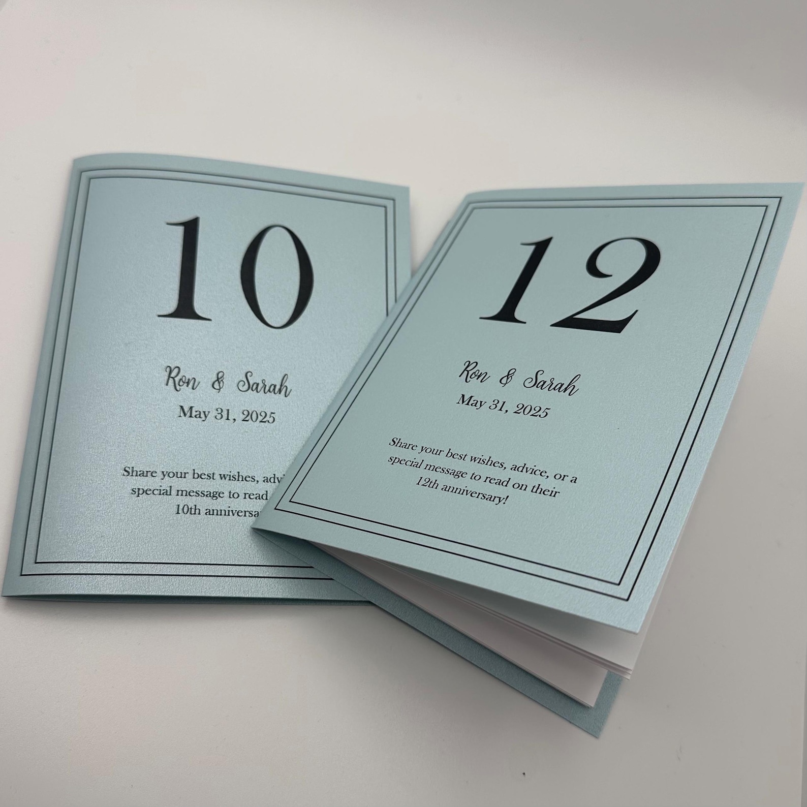 Personalized Table Booklet for Messages, Advice, & Wishes - Guest Book ...