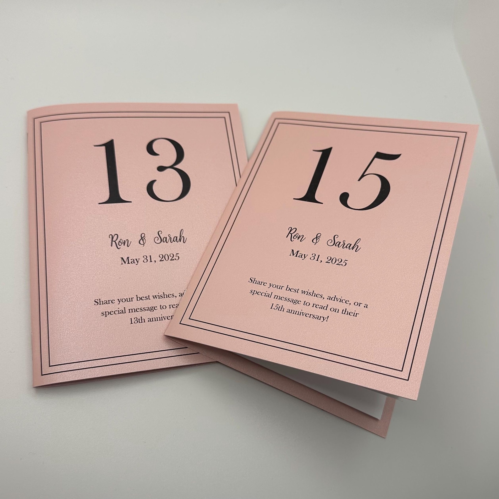 Personalized Table Booklet for Messages, Advice, & Wishes - Guest Book ...