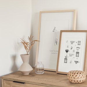 Hand Drawn Tea Print | Tea Wall Art | Illustrated Tea Poster | Gift for ...