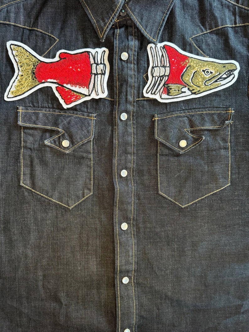 Salmon Life Cycle Patch - Etsy