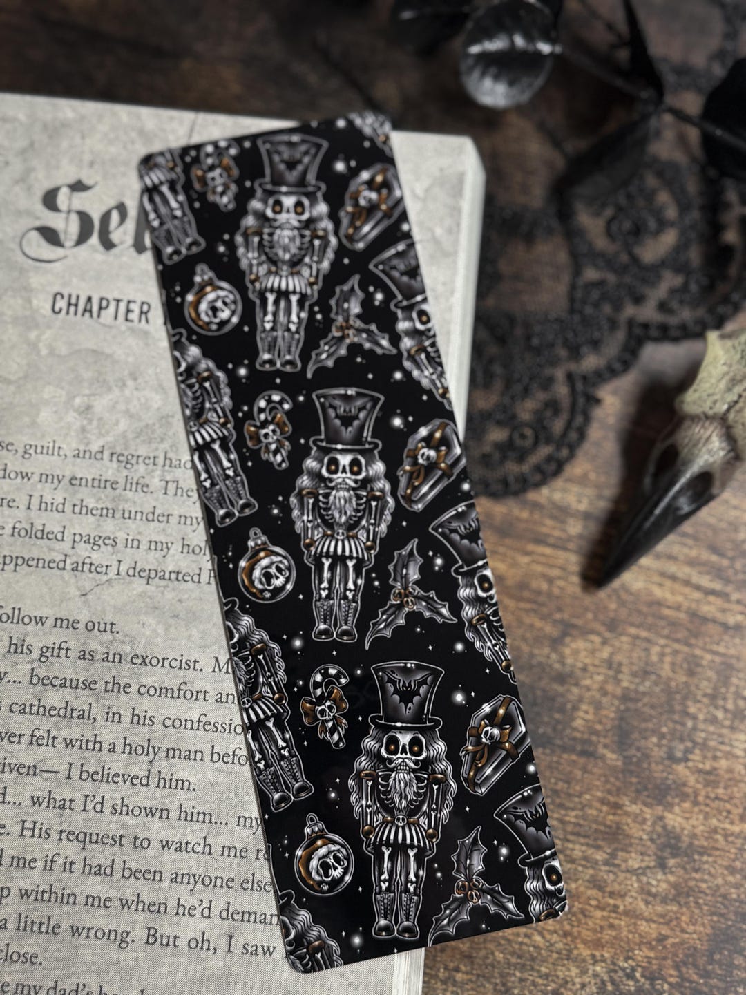 Spooky Nutcracker Bookmark — Christmas Bookmark, Bookish, Book Lovdrs ...