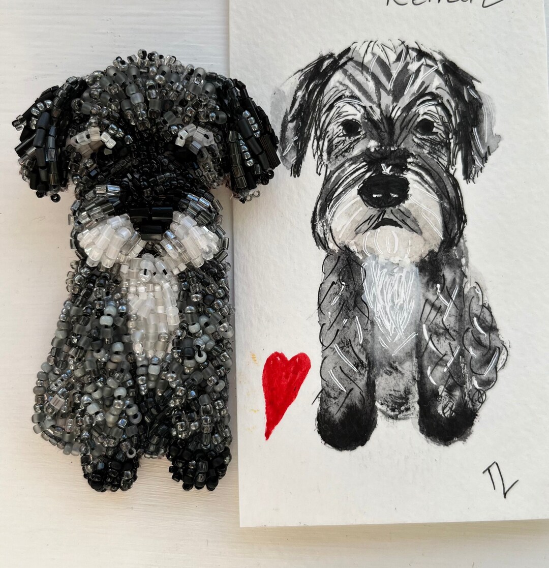 Custom Dog Ornament, Personalized Pet Memorial Gift, Beaded Embroidered ...