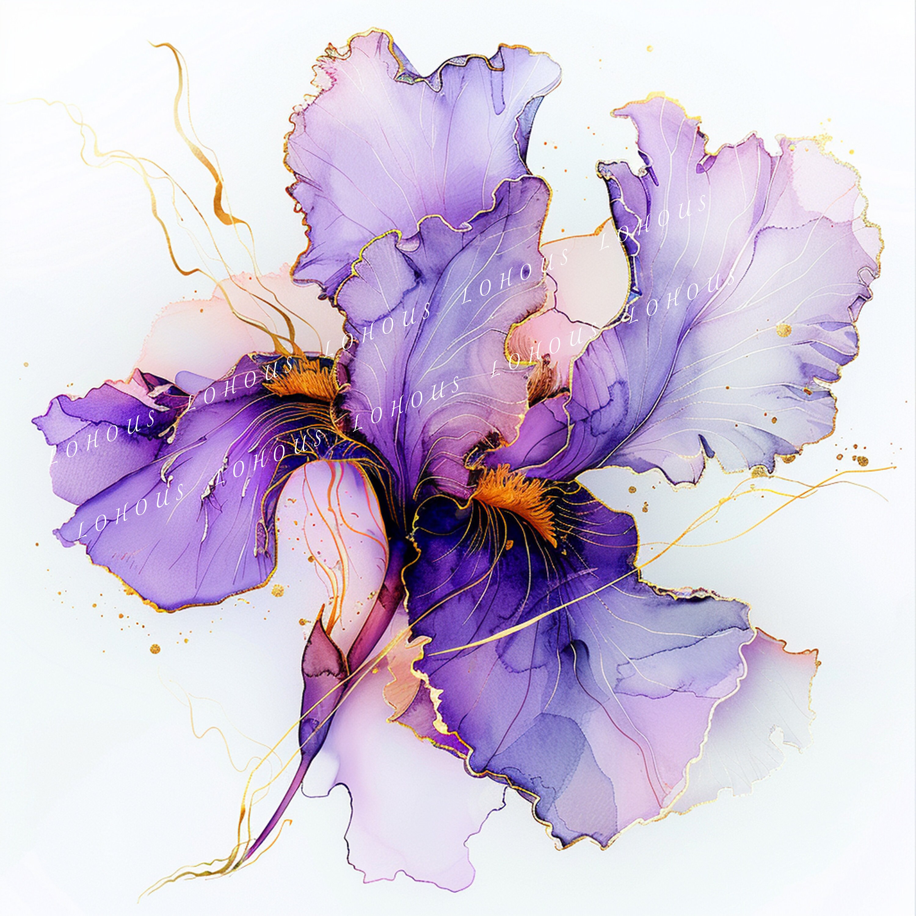 Birth Month Flower May Lily 10 Pngs Watercolor Printable Clipart ...