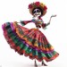 12 Cute Halloween Mexican Ghost Girls Clipart Download, Chibi Latina ...