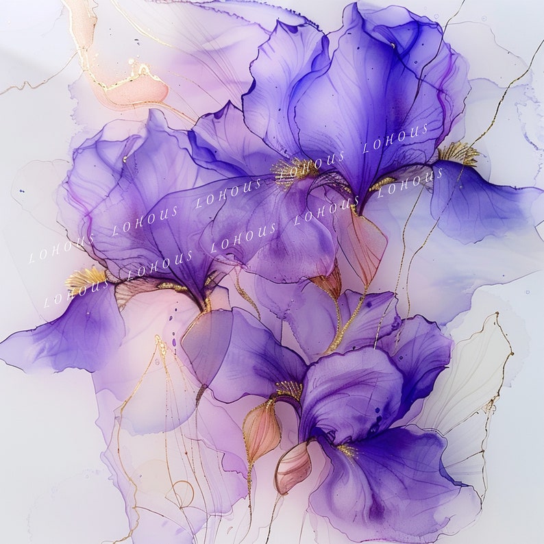 Birth Month Flower May Lily 10 Pngs Watercolor Printable Clipart ...