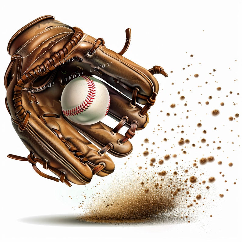 Baseball Glove and Bat Clipart, Sports PNG JPG (digital Download) - Etsy
