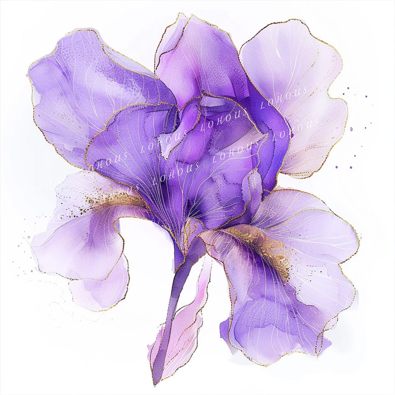 Birth Month Flower May Lily 10 Pngs Watercolor Printable Clipart ...