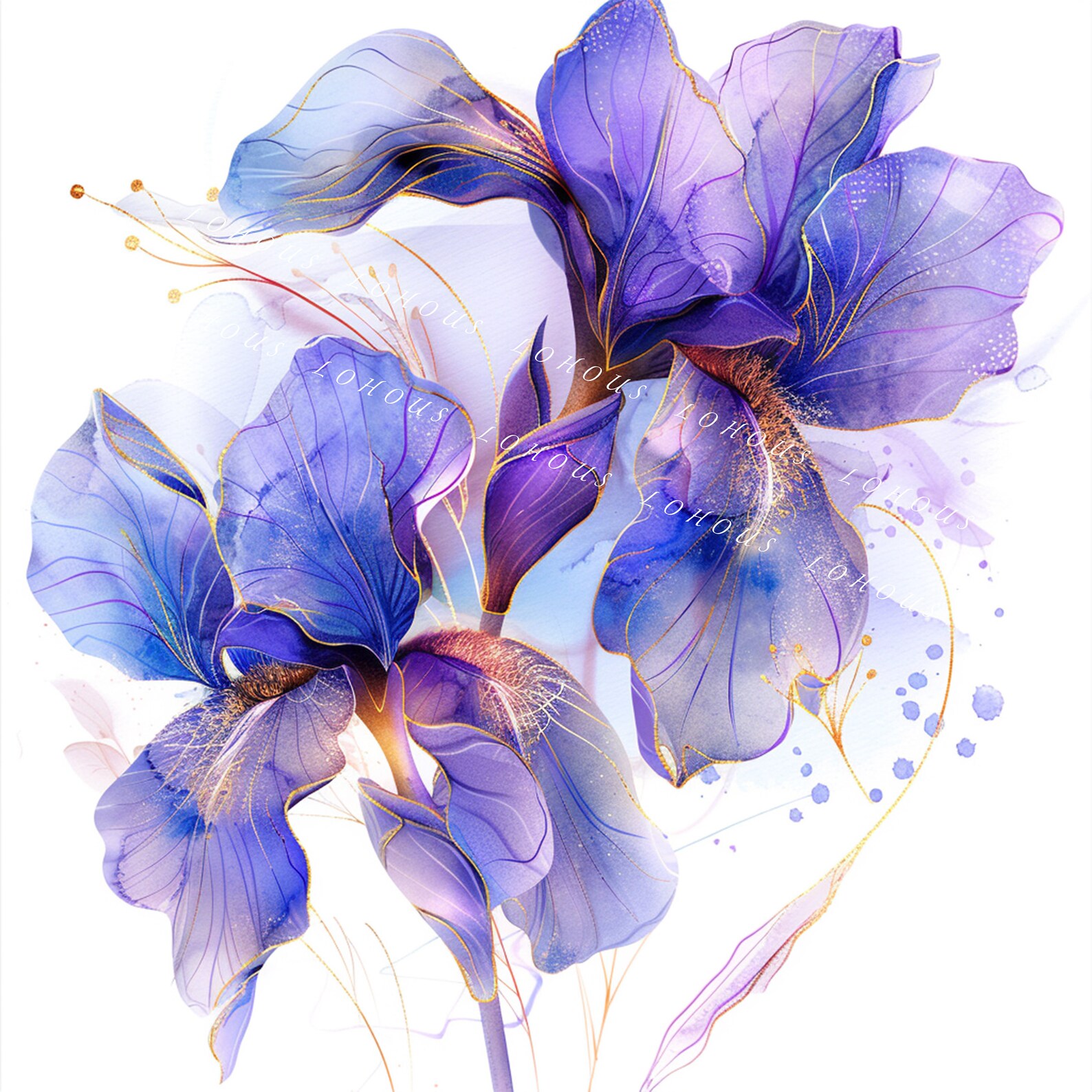 Birth Month Flower May Lily 10 Pngs Watercolor Printable Clipart ...