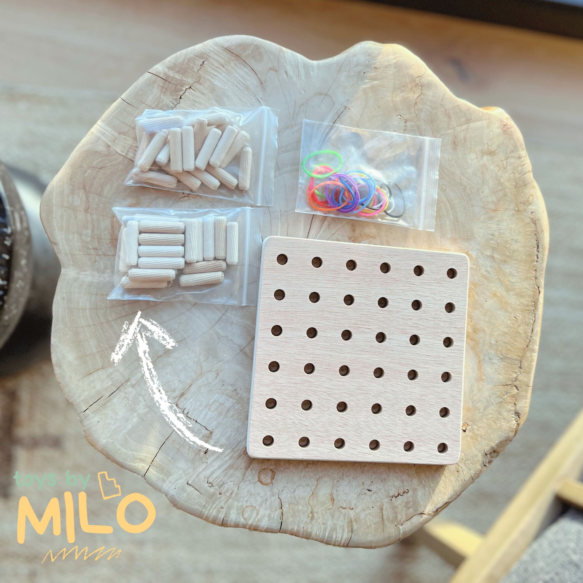 Stacker Geoboard montessori Busy Board Tool Set Problem Solving Toddler ...