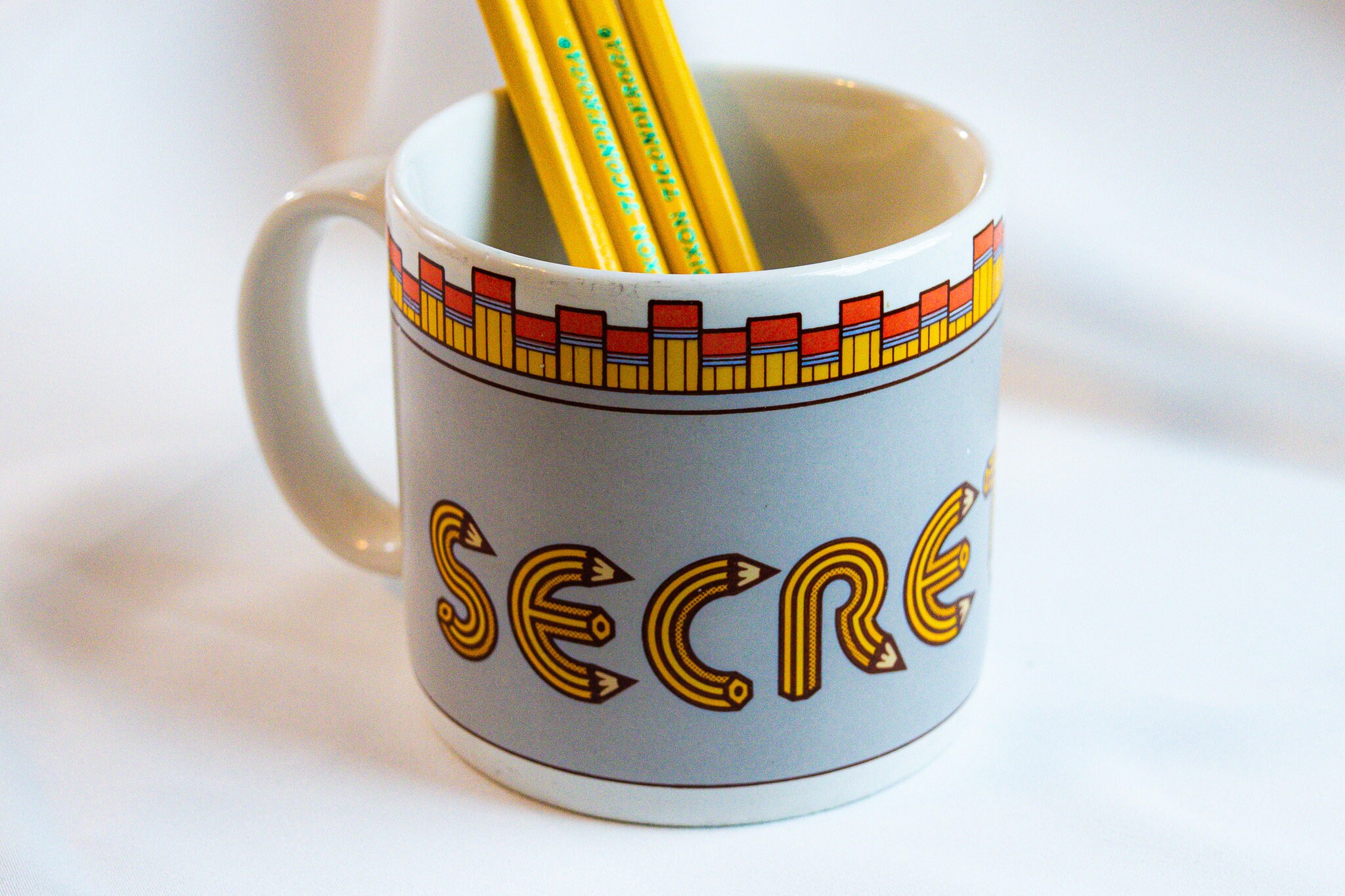 Retro 1980's Pencil Mug Office Decor - Etsy
