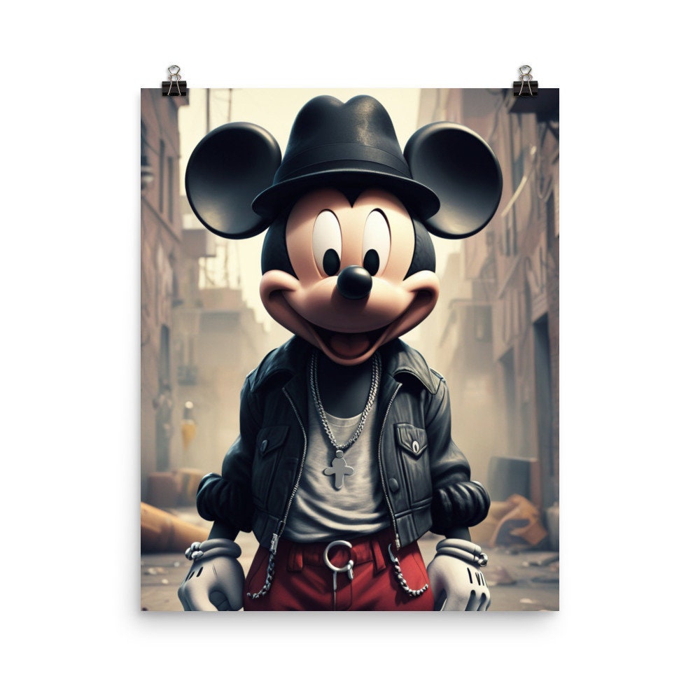 Drawings Of Mickey Mouse As A Gangster