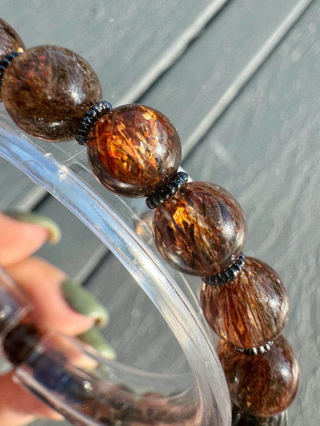 Ultra High-grade Natural Super Seven Rare Black Golden Rutilated Quartz ...