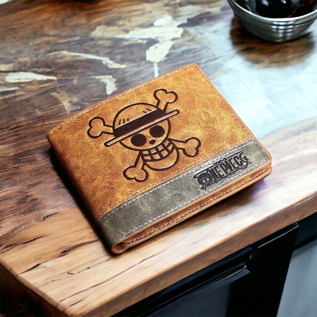 One Piece Anime Figure Wallet Luffy Zoro Ace Bounty Leather Coin Purse ...