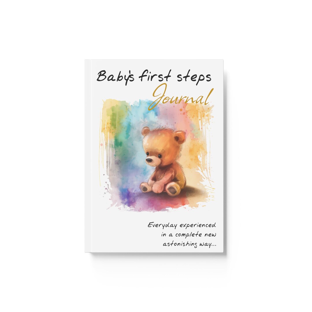 Baby Journal / Baby Notebook / Baby's First Steps Hard Backed Journal ...