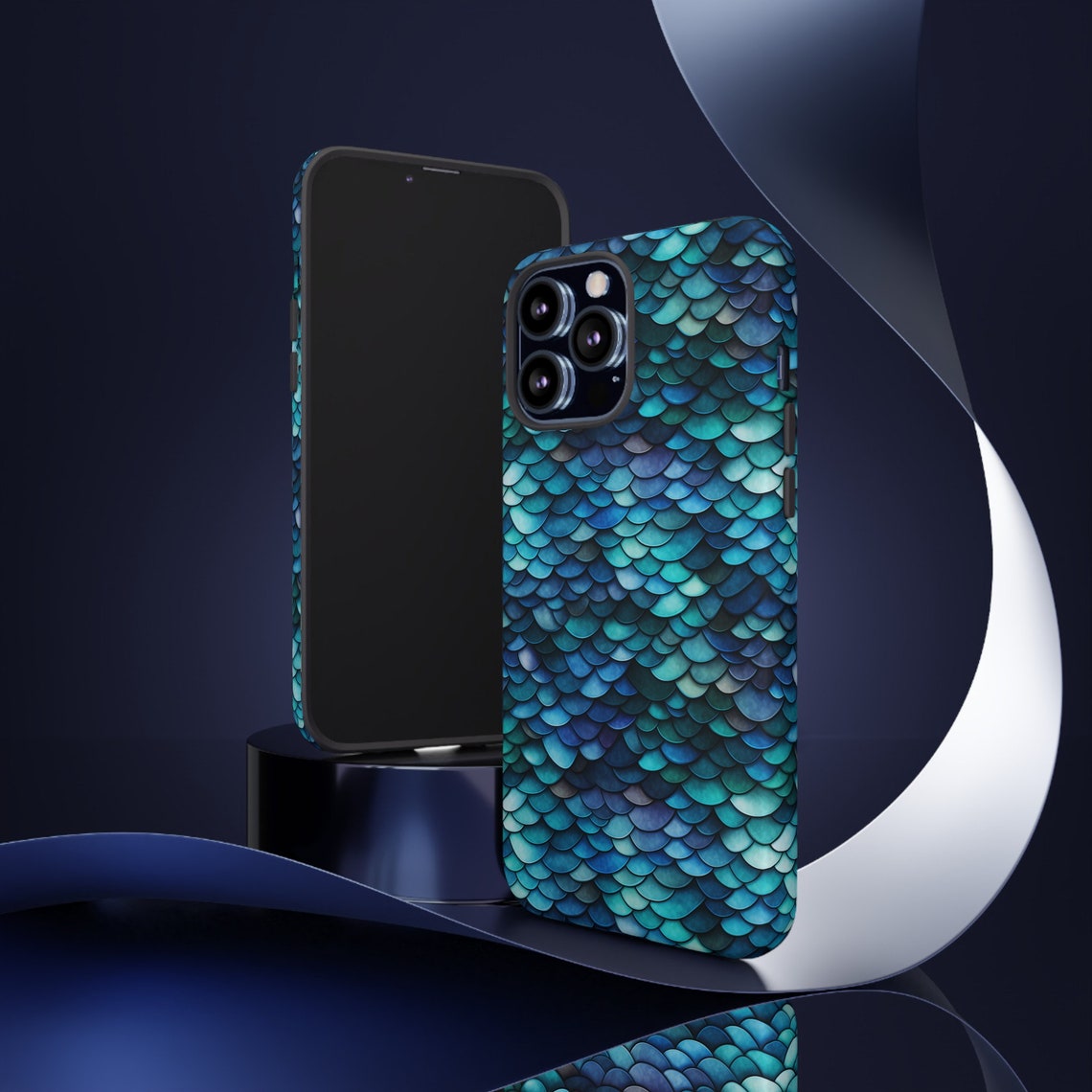 Blue Fishscale / Fish Scale Pattern for Fishers Phone Case / Beautiful ...