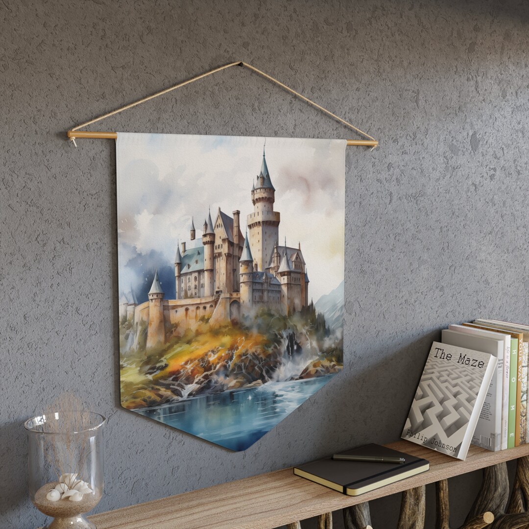 Scenic Castle Design Banner / Pennant - Etsy