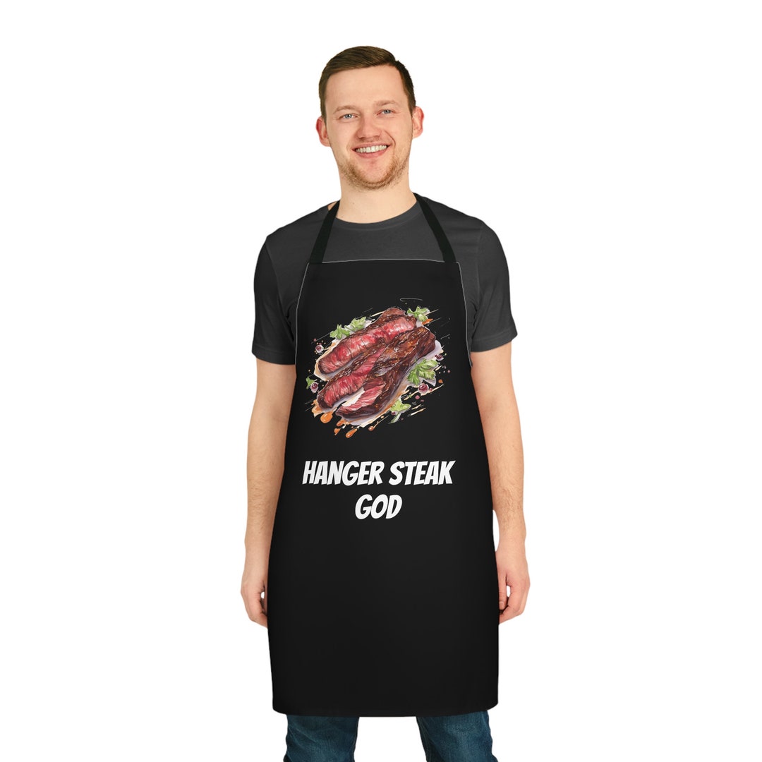 BBQ Lovers / Enthusiasts hanger Steak God Edition Apron Fathers Day ...