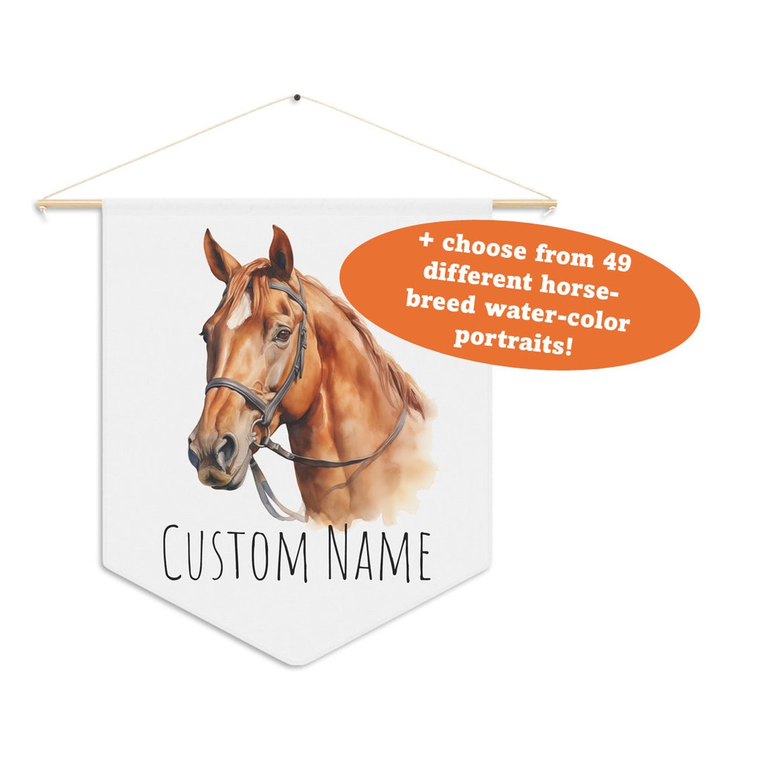 Fully Customizable Stable / Barn / Stall Banner / Pennant / Sign for ...
