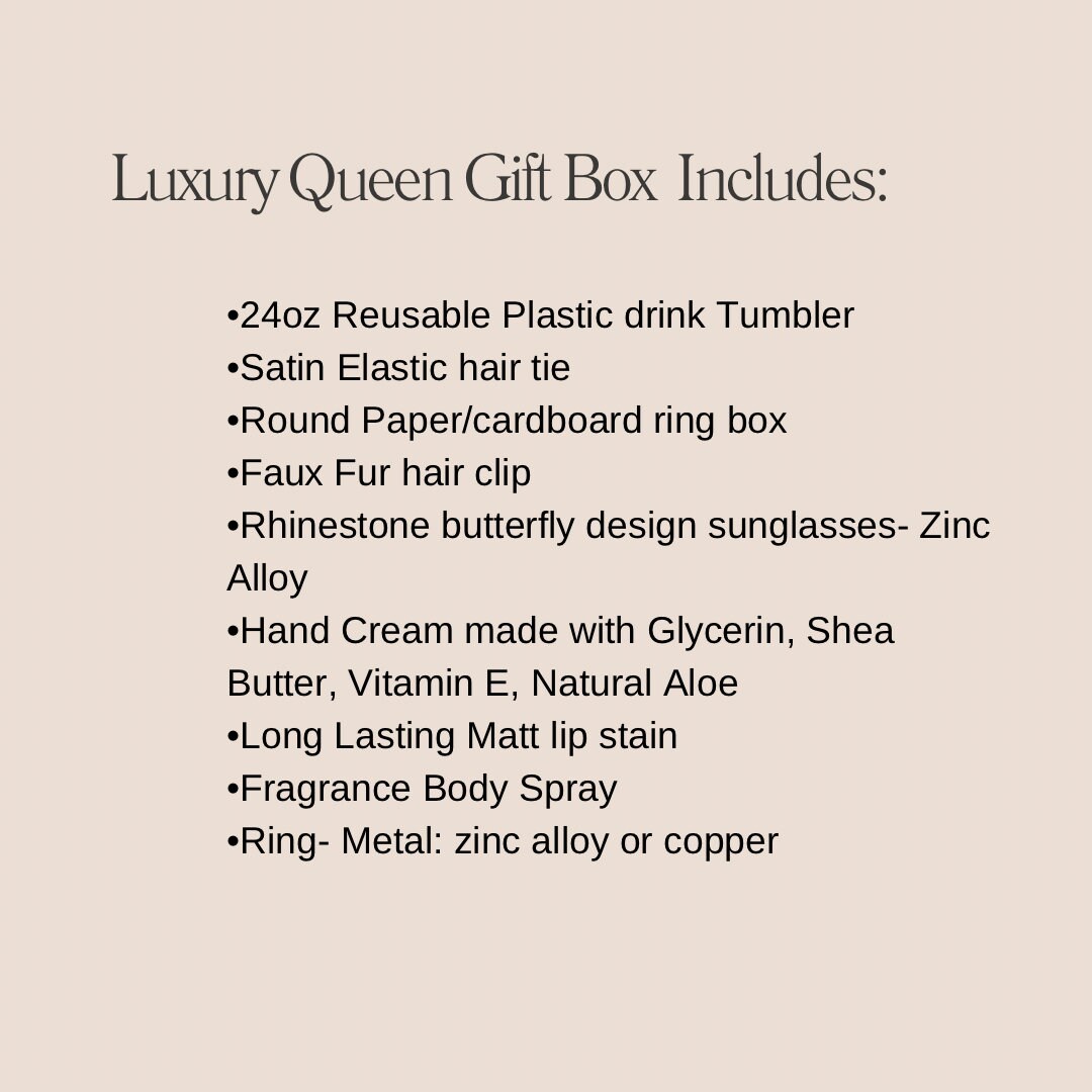 Luxury Queen Box, Treat Yourself Gift Box, Gift Box, Queen Gift Box ...