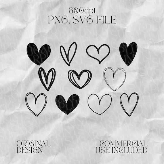 Clipart Cuori Contorno