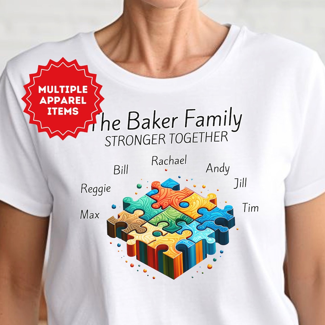 Stronger Together Personalized Family T-shirts, Tees for the Entire ...