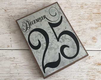 December 25 Sign - Etsy