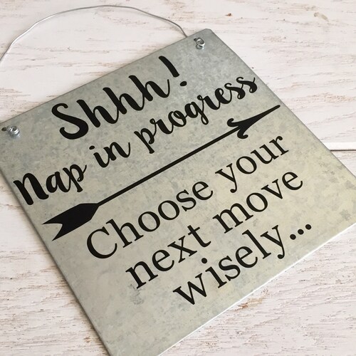 Baby Sleeping Sign Do Not Disturb Sign Nap Time Door Sign - Etsy