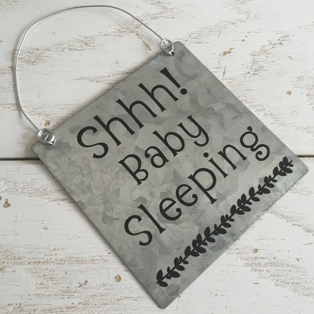 Baby Sleeping - Do Not Disturb Shhh It's Nap Time No Solicitation Sign ...
