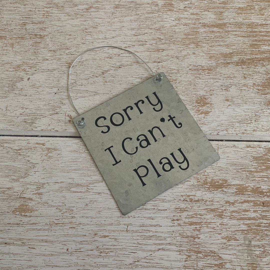 I Can't Play Sign / Playing Outside Come Find Me Sign Do Not Disturb ...