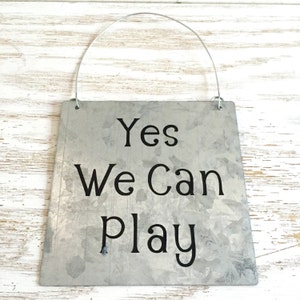 We Can Play Sign / We Can't Play Sign - Do Not Disturb Door Sign - Etsy