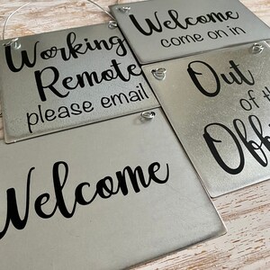 Out of Office Working From Home Please Email Zoom Open Closed Double ...