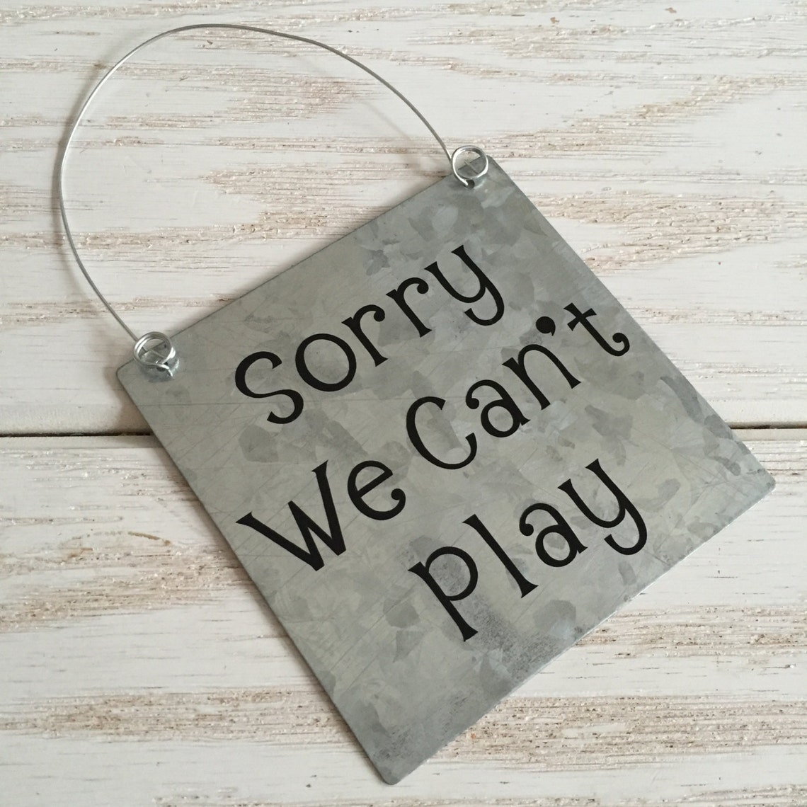 We Can't Play Sign / Playing Outside Come Find Us Sign - Etsy