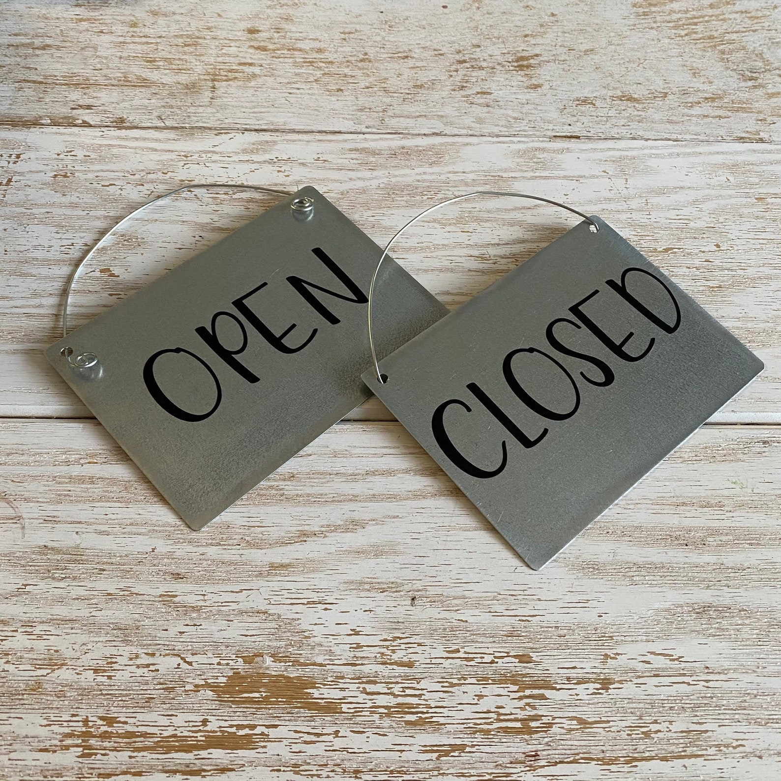 Open Closed Sign Double Sided Welcome Sign Two Sided We Are | Etsy