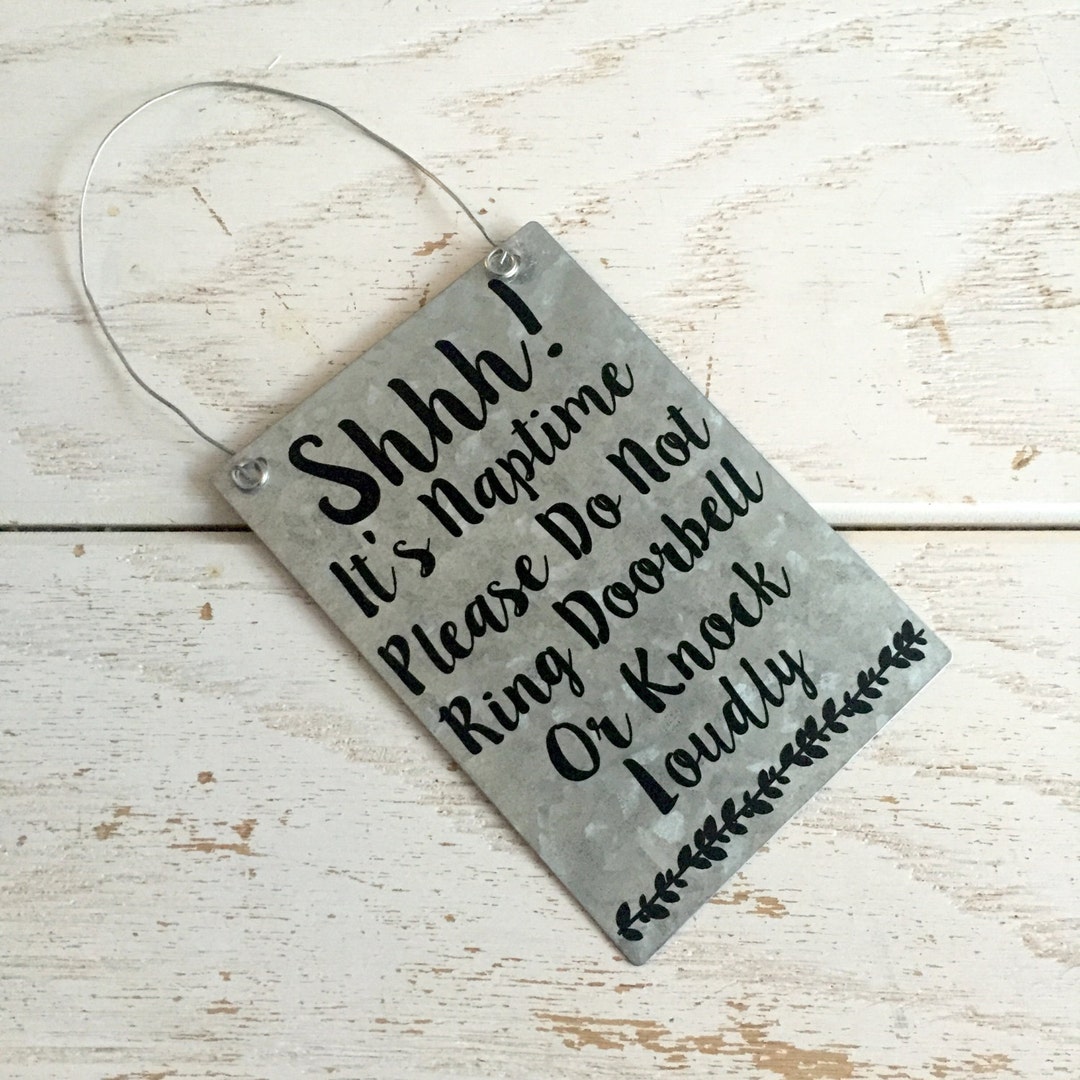 Please Do Not Disturb - Nap Time on Galvanized Metal - Do Not Disturb ...