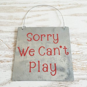 We Can Play Sign / We Can't Play Sign - Do Not Disturb Door Sign - Etsy