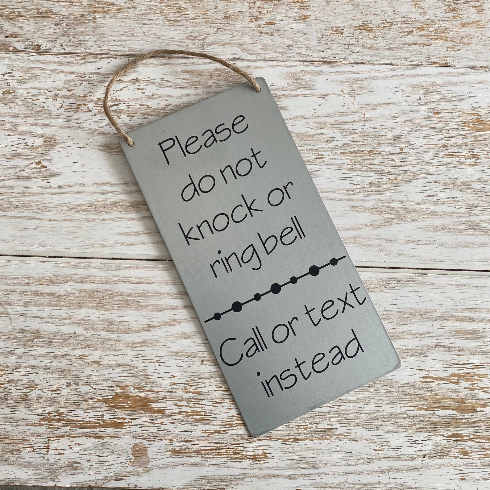 Please Do Not Knock or Ring Bell Call or Text No Soliciting Do | Etsy