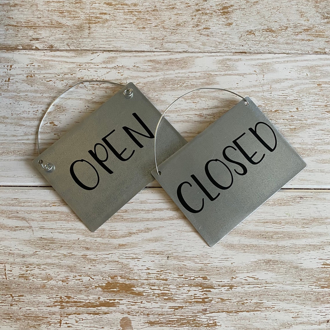 Open Closed Sign Double Sided Welcome Sign Two Sided We Are | Etsy