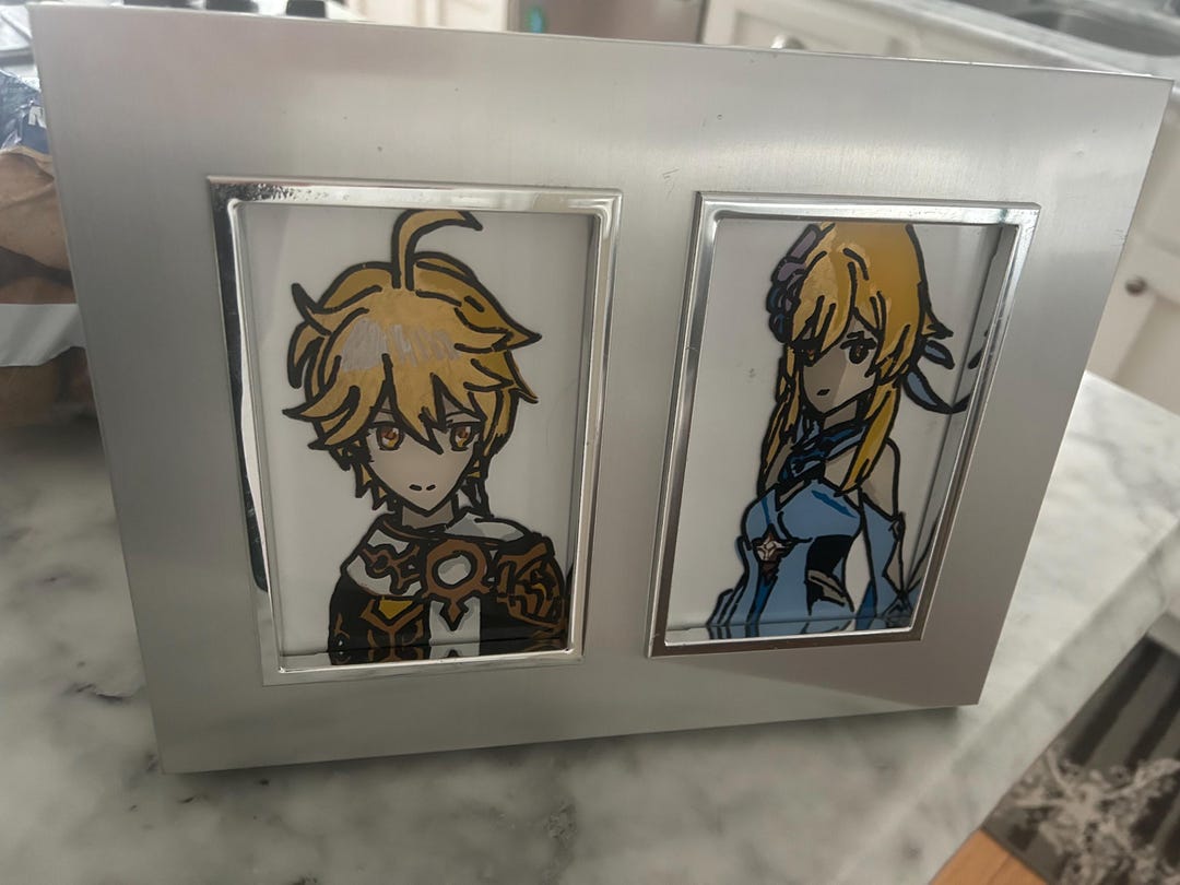 Aether and Lumine Glass Painting - Etsy