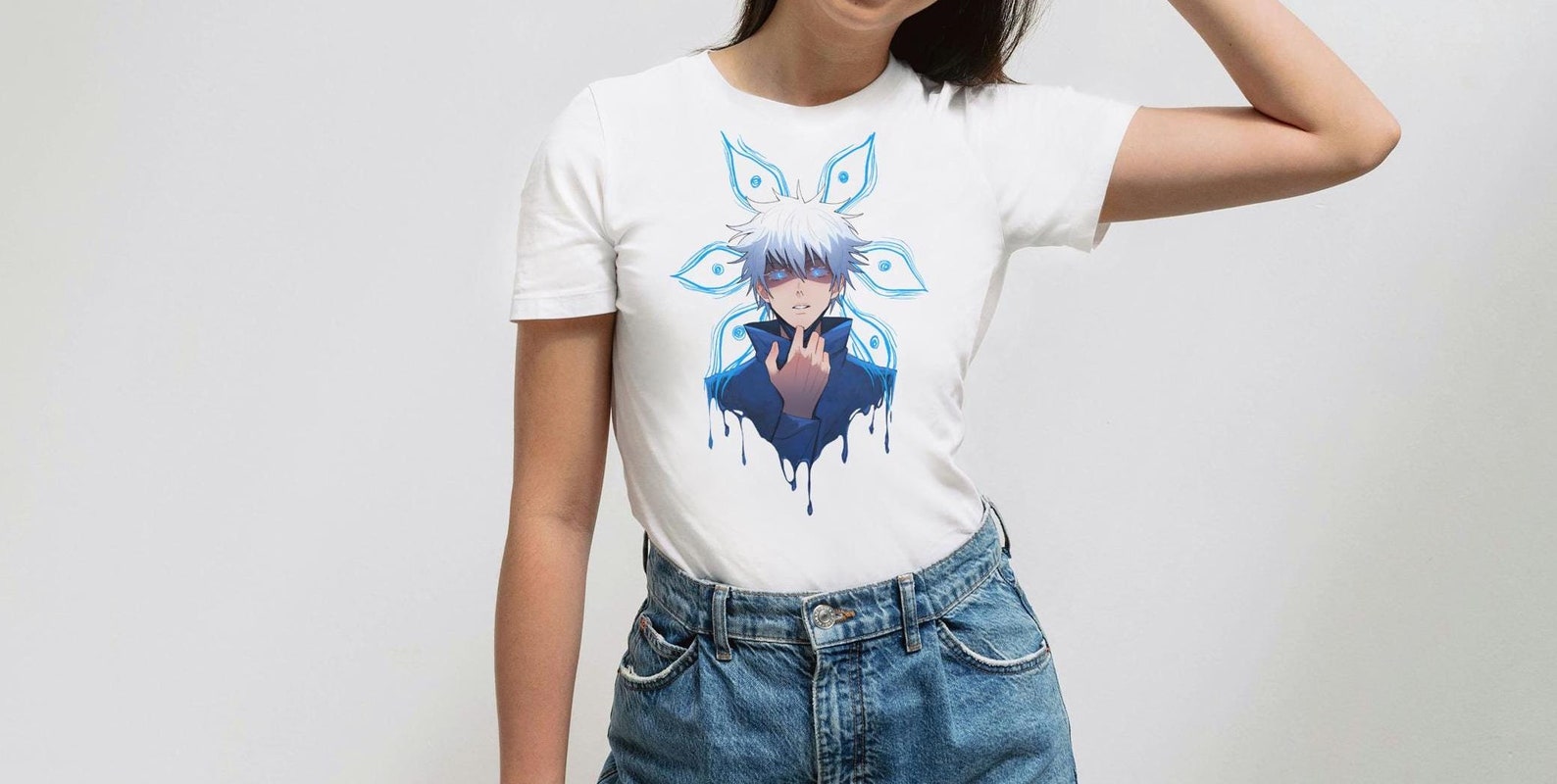 Satoru Gojo Six Eyes Jujutsu Kaisen Anime T-shirt JJK Gift Shirt Unisex ...