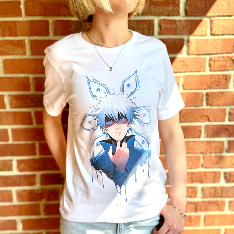 Satoru Gojo Six Eyes Jujutsu Kaisen Anime T-shirt JJK Gift Shirt Unisex ...