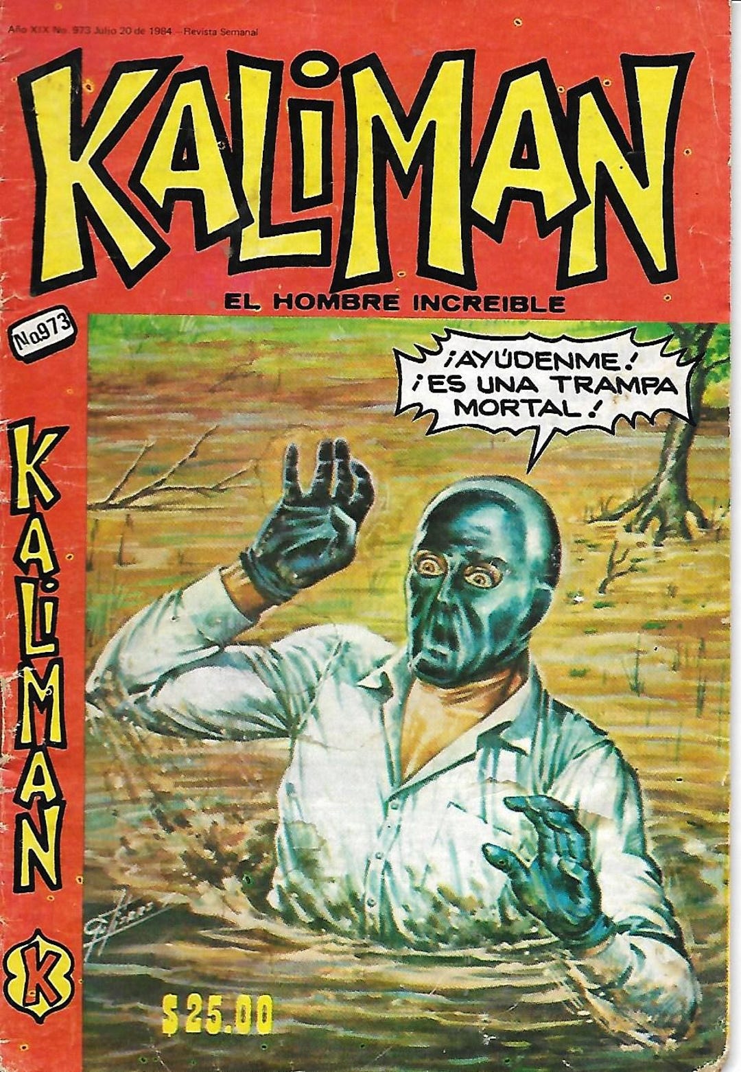 Kaliman El Hombre Increible "magia Negra" #973 Julio 20, 1984 Printed ...