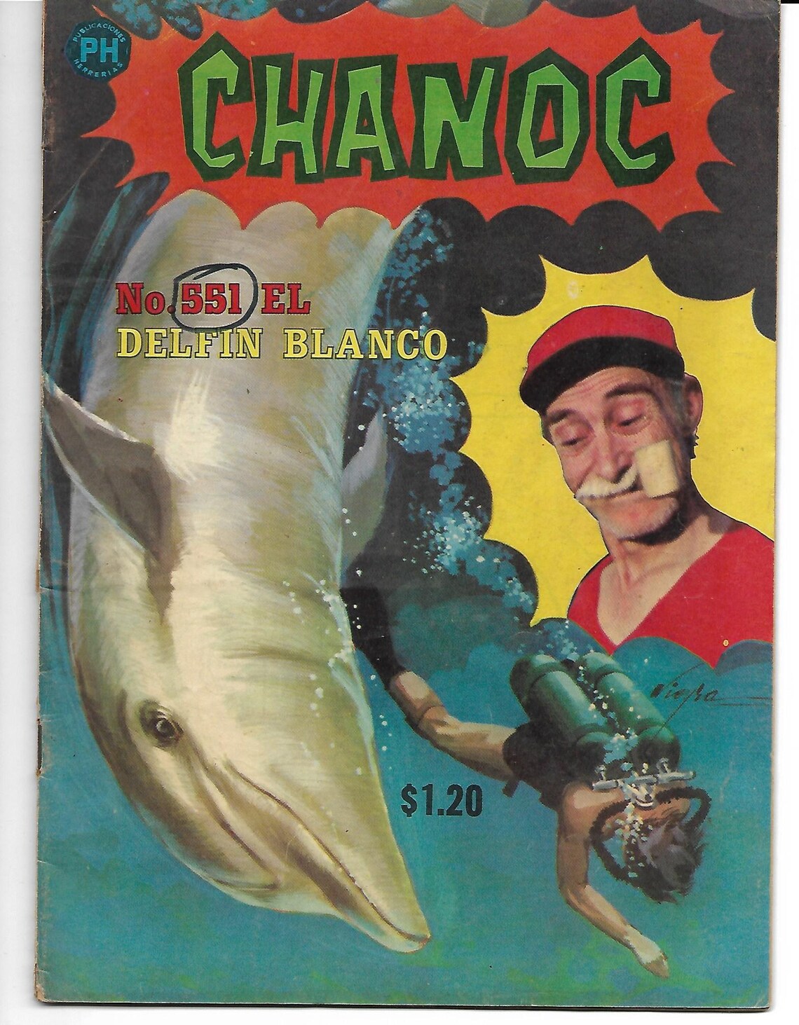 Chanoc #551 "el Delfin Blanco" #551, 1ero De Mayo De 1970. Impreso En ...